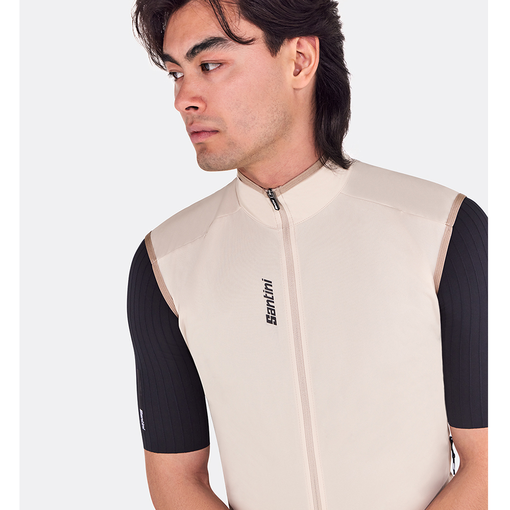 Santini Magic Unisex Wind & Rain Vest-Burgundy