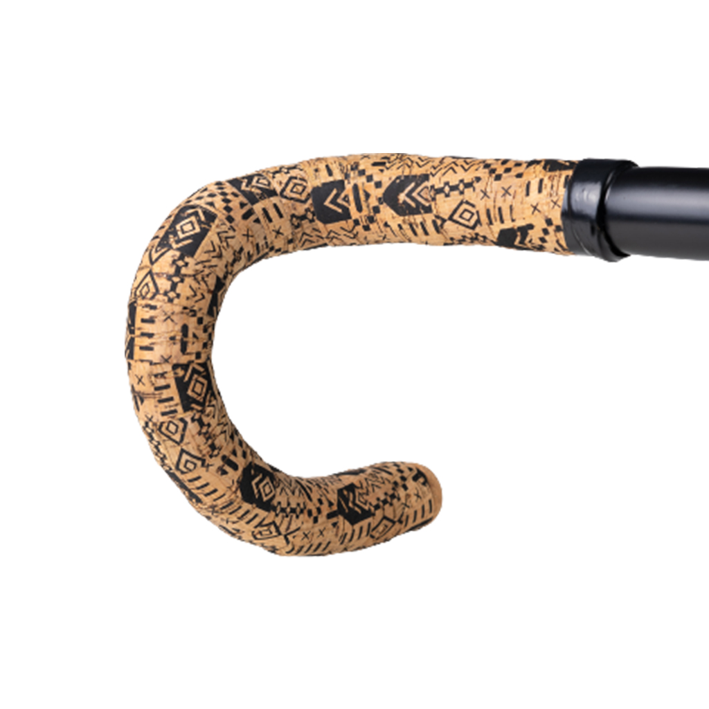 BTP Natural Cork Bartape-Black/Pattern
