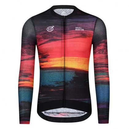 Skull Monton Sunset Long Sleeve Jersey