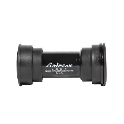 Tripeak BB86 Pressfit Bottom Bracket, Ceramic, Shimano (86-92mm)-Black
